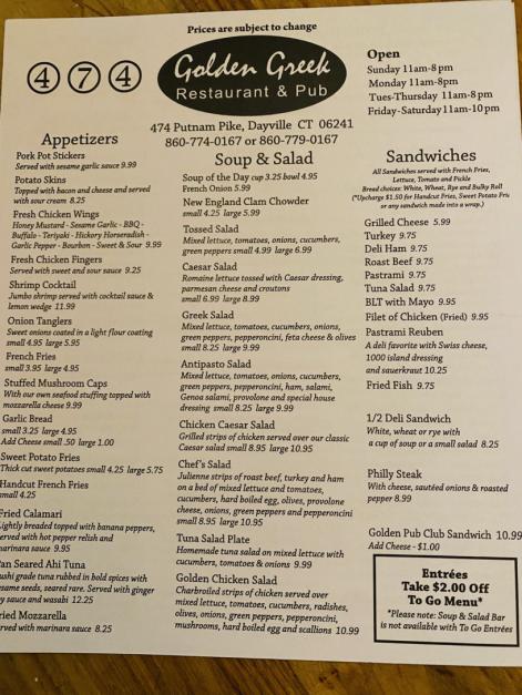 Golden Greek Restaurant - Restaurant - Let's See The Menu.com