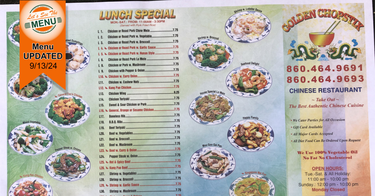 Golden Chopstix - Restaurant - Let's See The Menu.com